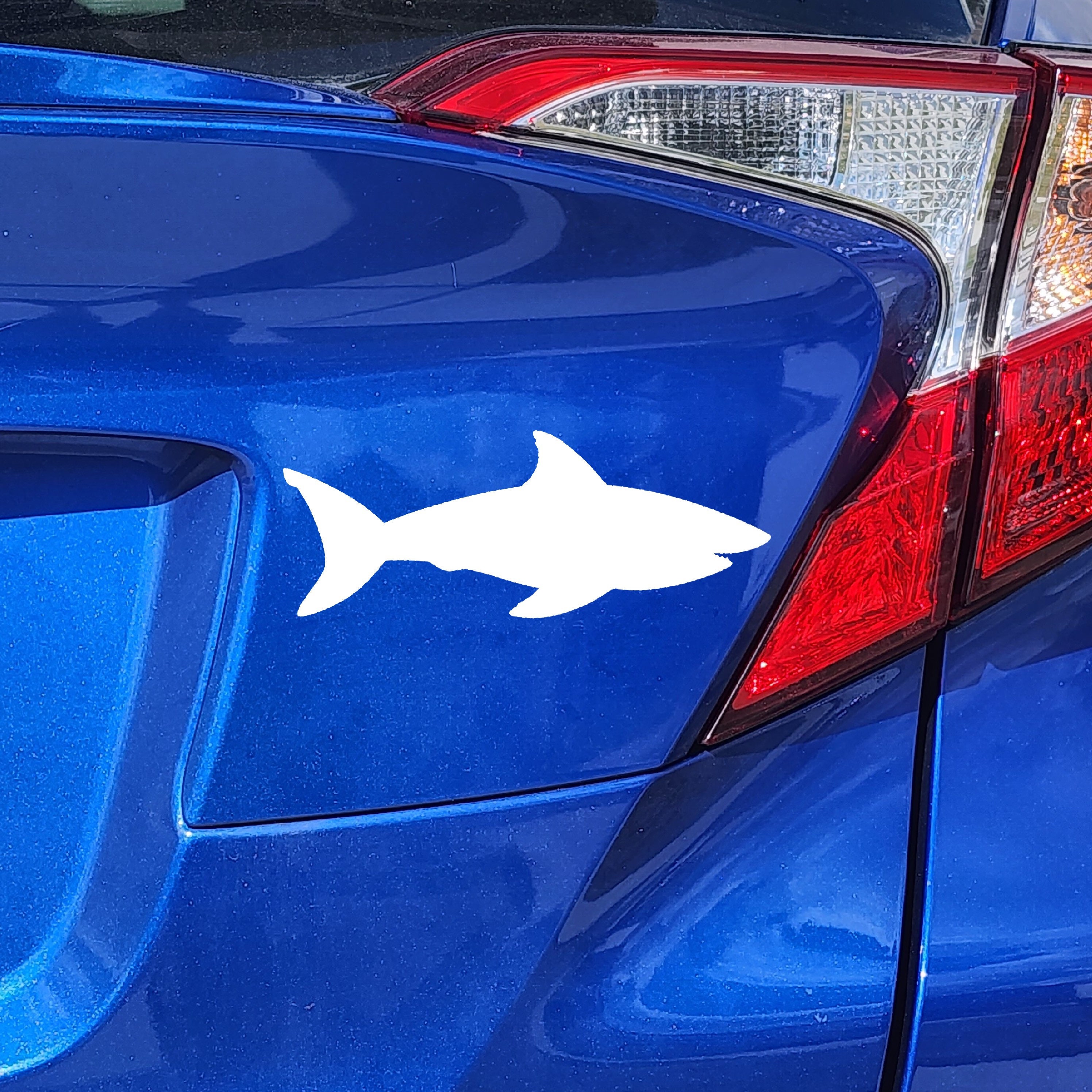 Great White Shark Vinyl Decal Car Window Sticker, MacBook Pro Vinyl ...