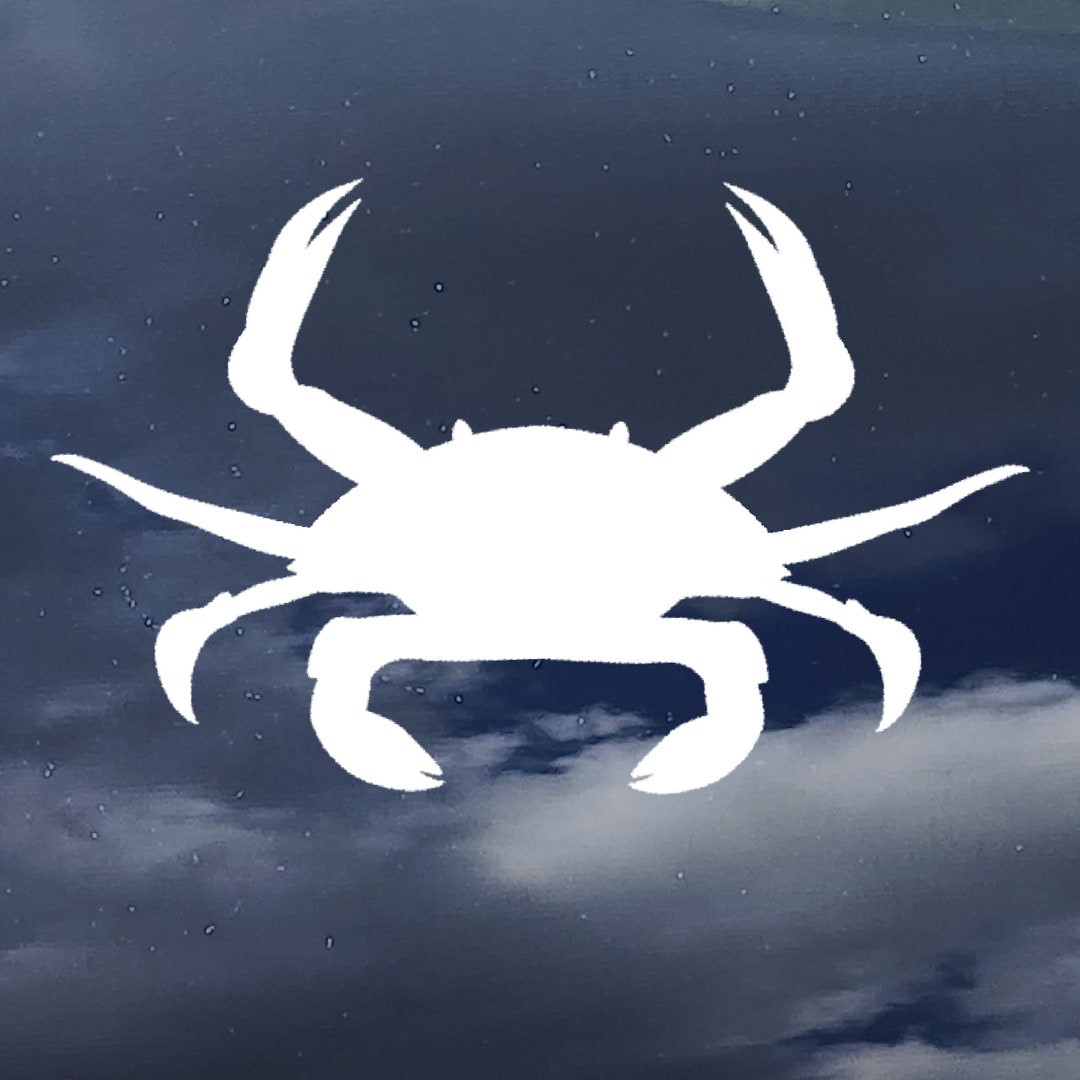 Crab Vinyl Decal Car Window Sticker, MacBook Pro Vinyl, Car Window ...