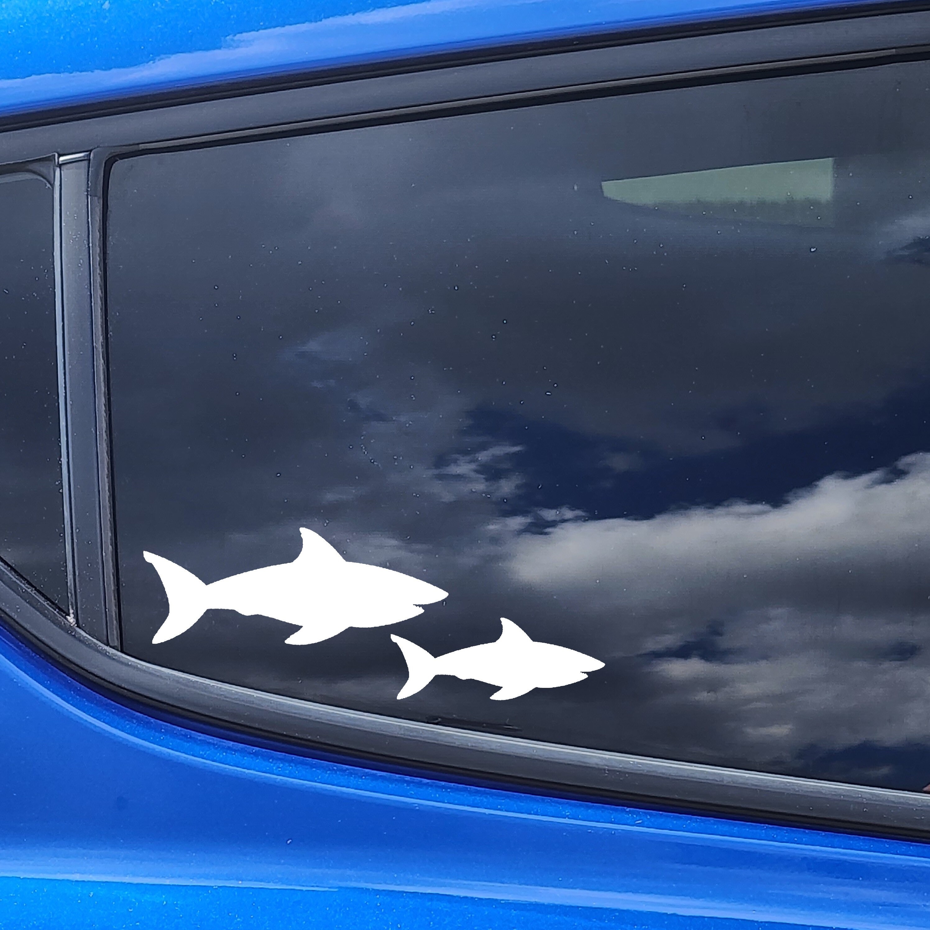 Great White Shark Vinyl Decal Car Window Sticker, MacBook Pro Vinyl ...