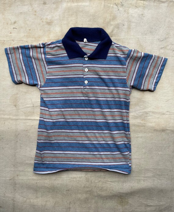 stripe 3 button polo - Gem