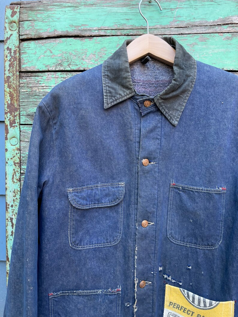 Denim Blue Bell Wrangler Chore Coat - Etsy
