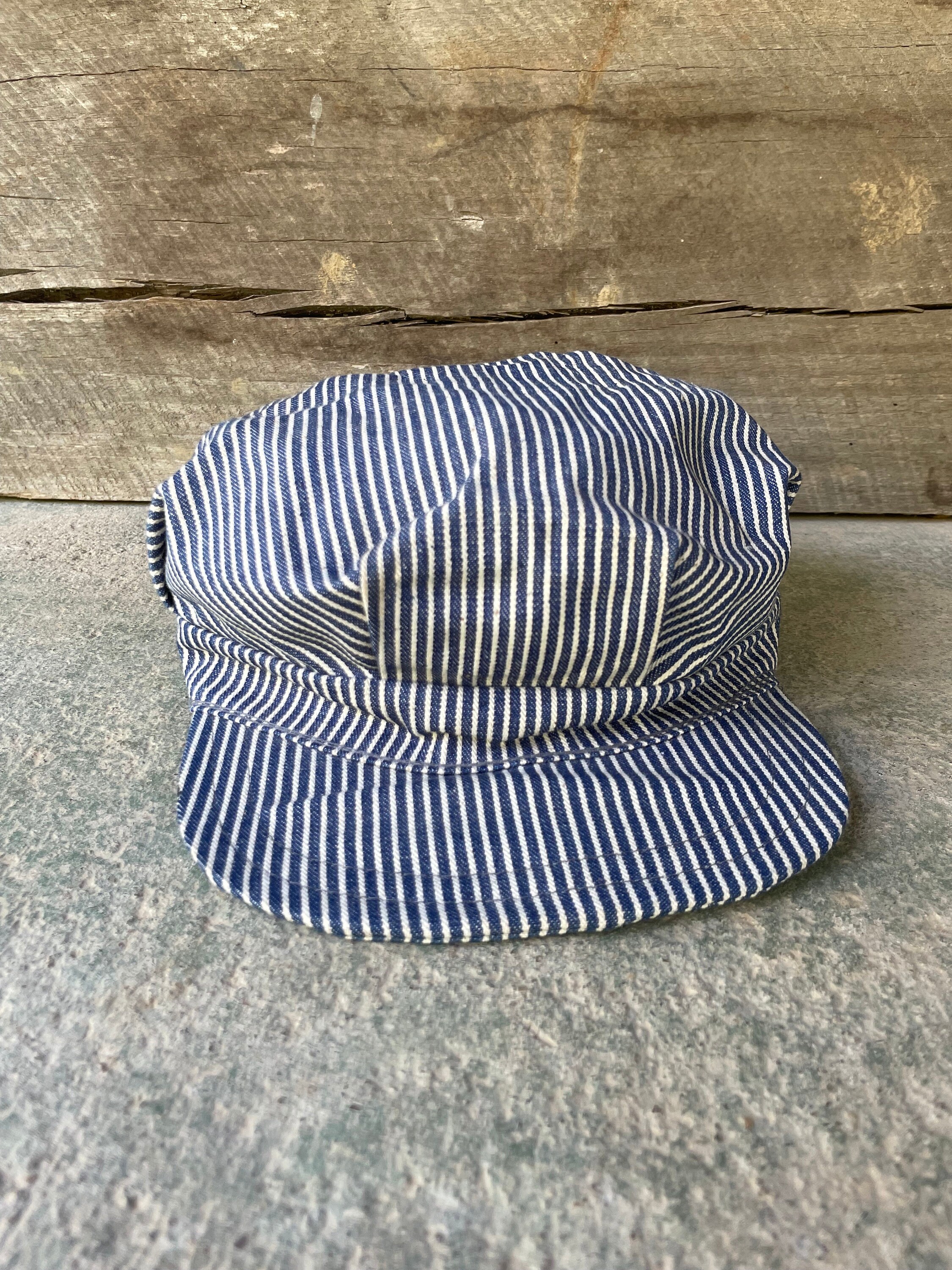 Hickory Stripe Engineer Hat - Etsy