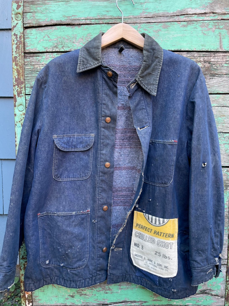 Denim Blue Bell Wrangler Chore Coat - Etsy