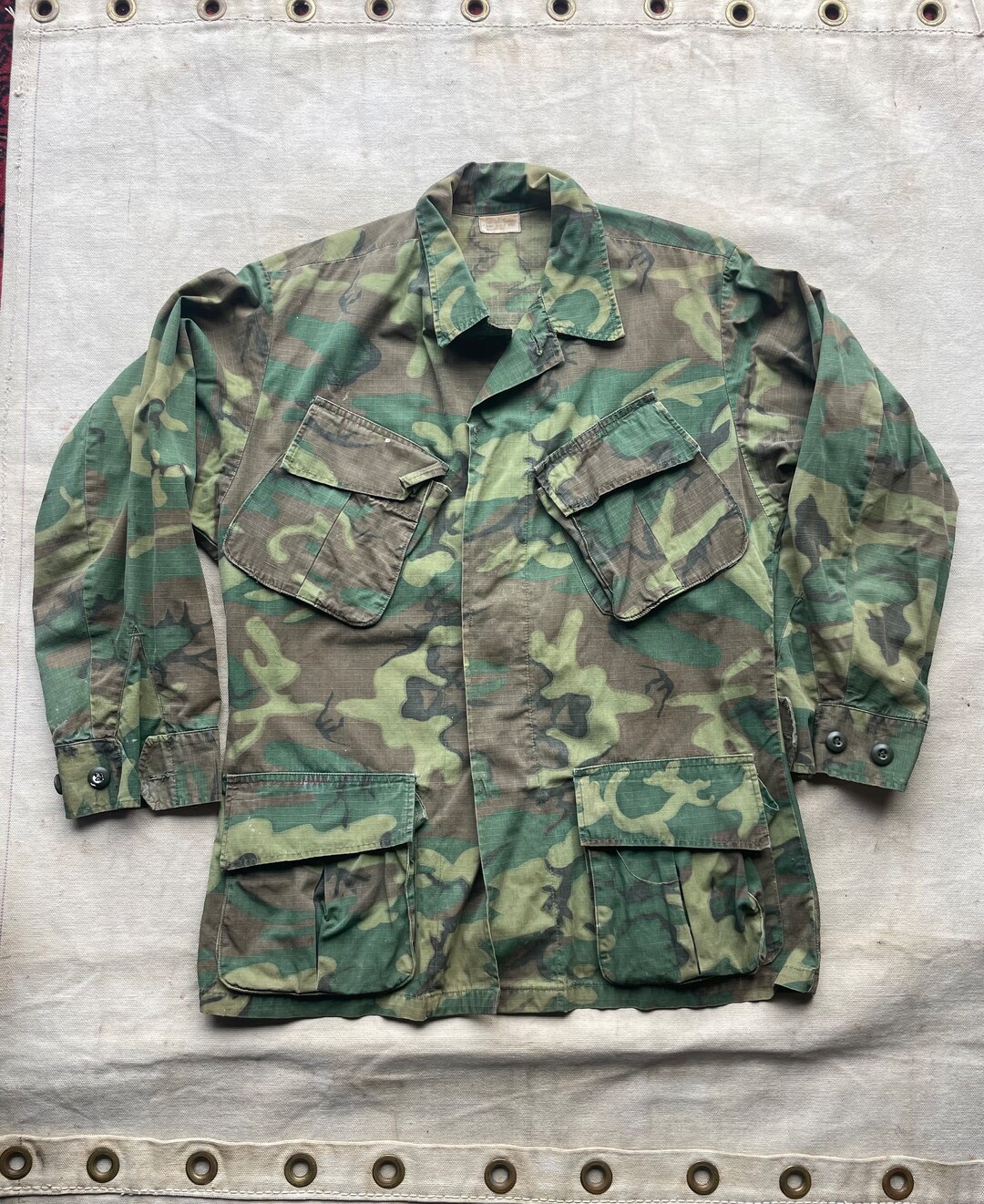 Slant Pocket Camouflage Jacket - Etsy