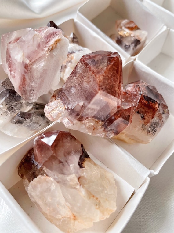 SUPER Quality Red Phantom Quartz Garden Quartz Mini Clusters - Etsy