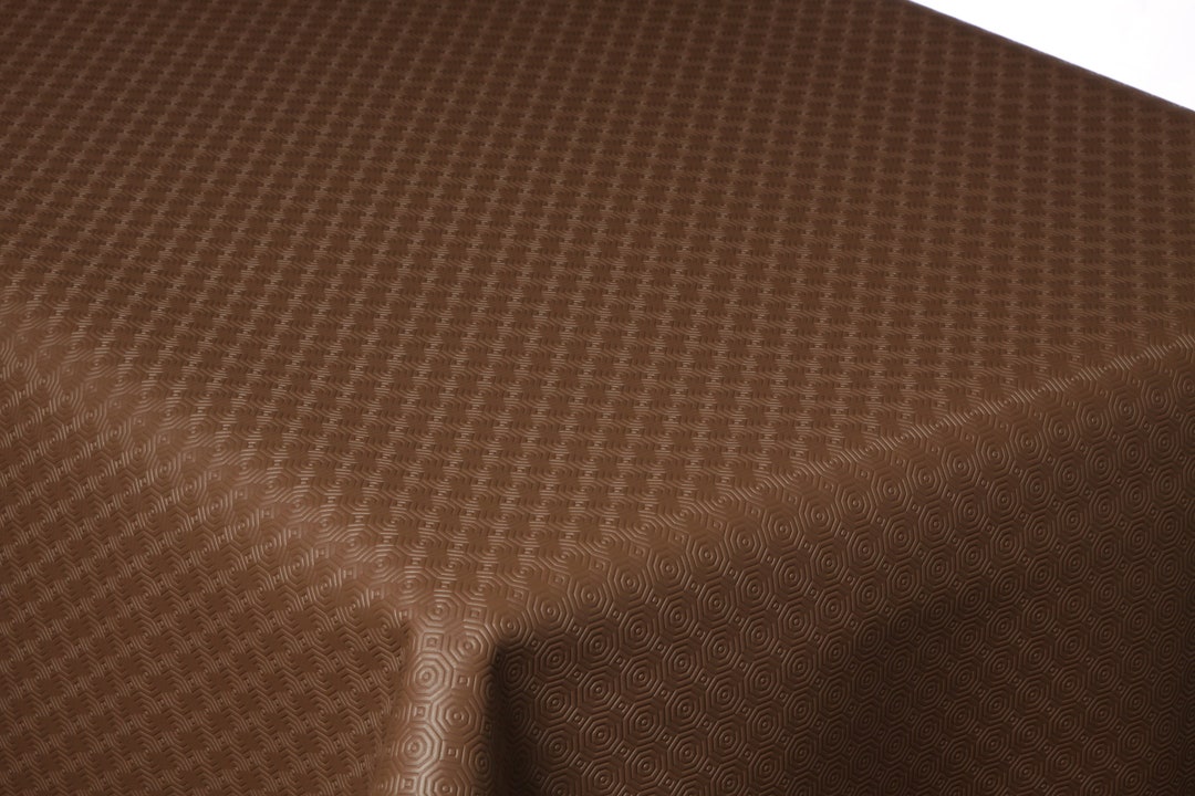 Brown Heat Resistant Table Protector Felt Backed Wipe Clean Water Proof ...
