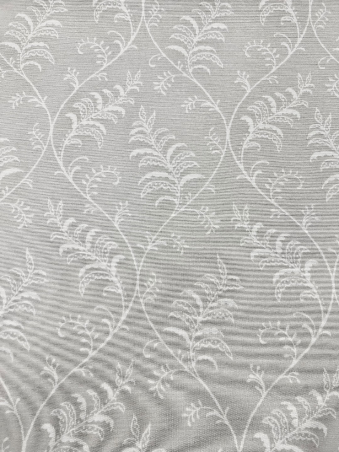 Oilcloth Tablecloth Audrey Grey With Large Leaf Pattern Wipe Clean ...