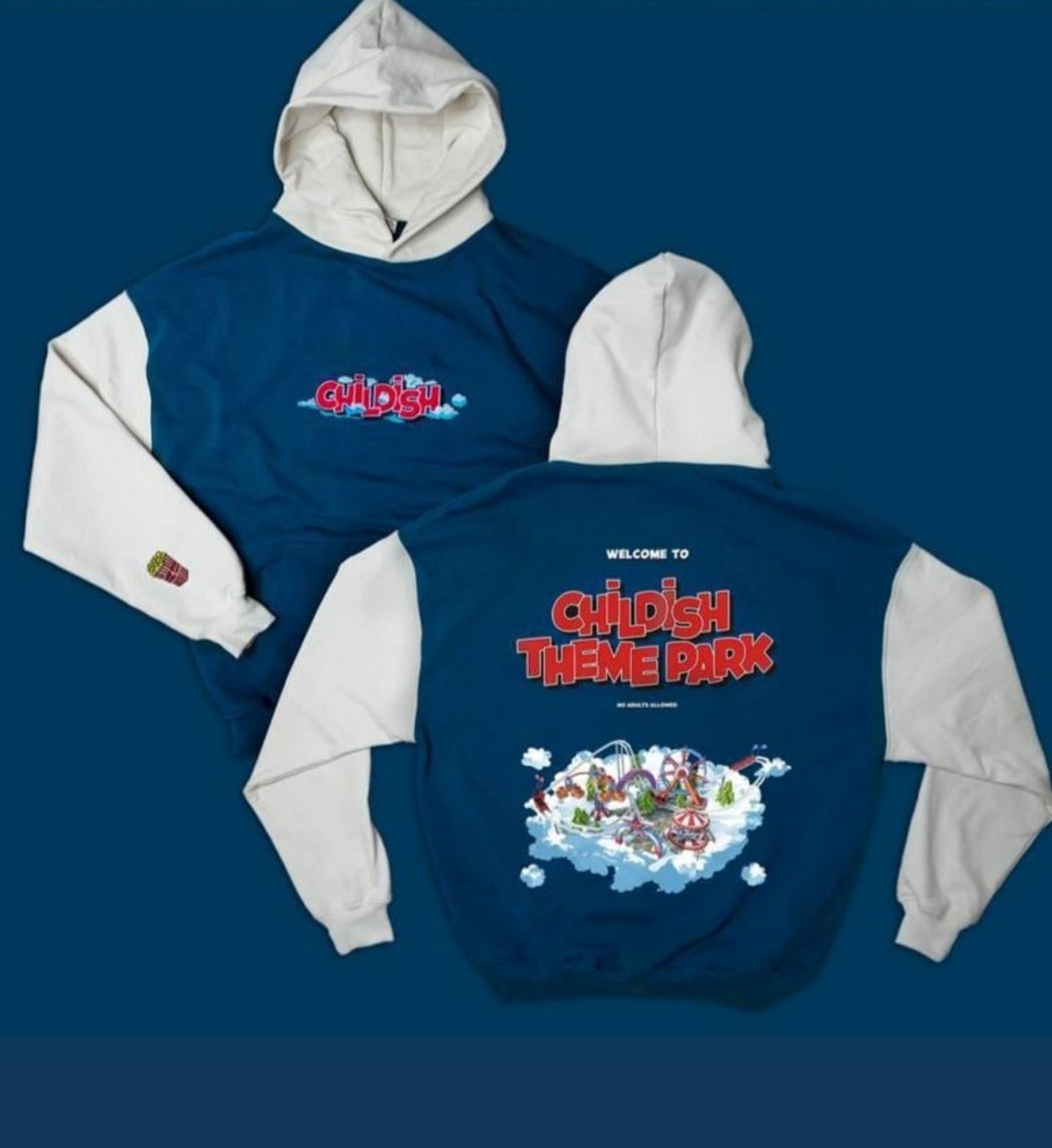 Childish Theme Park Hoodie Jumper con llavero y pegatina | Etsy