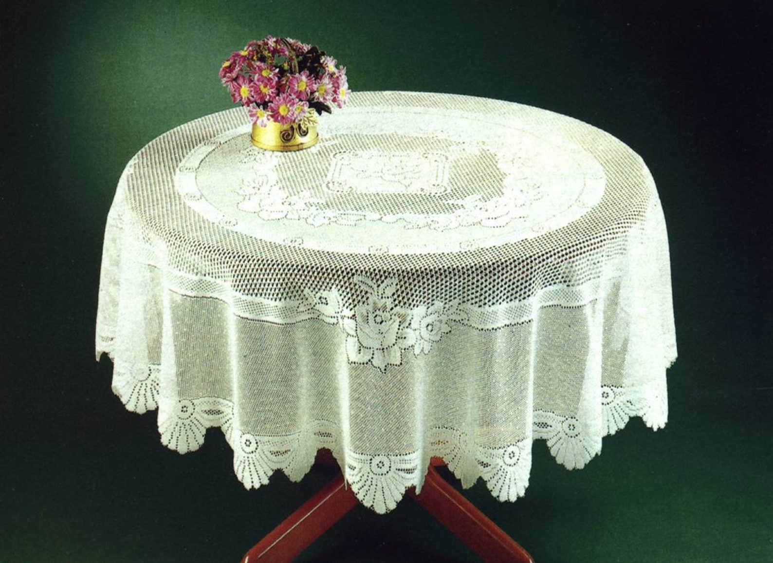 Lace Tablecloths in White or Cream 100% Polyester Machine - Etsy Australia