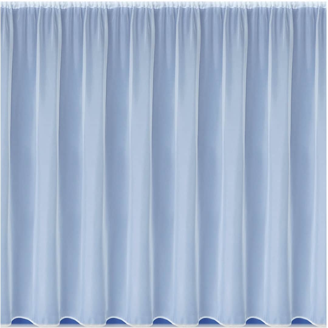 Traditional Plain White Lead Weighted Net Curtain Sold by the Metre in ...