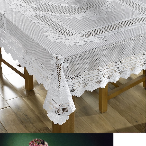 Lace Tablecloth - Etsy