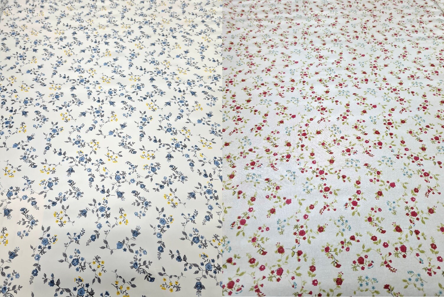 PVC Tablecloth Small Roses in Red on a Cream Ground Ground - Etsy