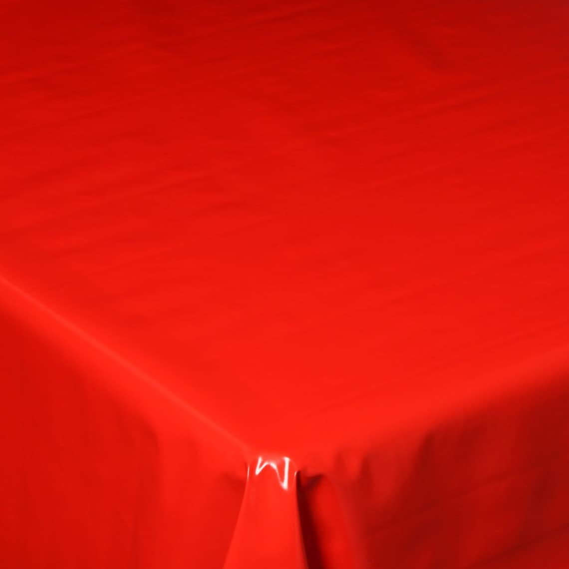 PVC Tablecloth Plain Red , Wipe Clean , Vinyl / Plastic Table Cloth ...