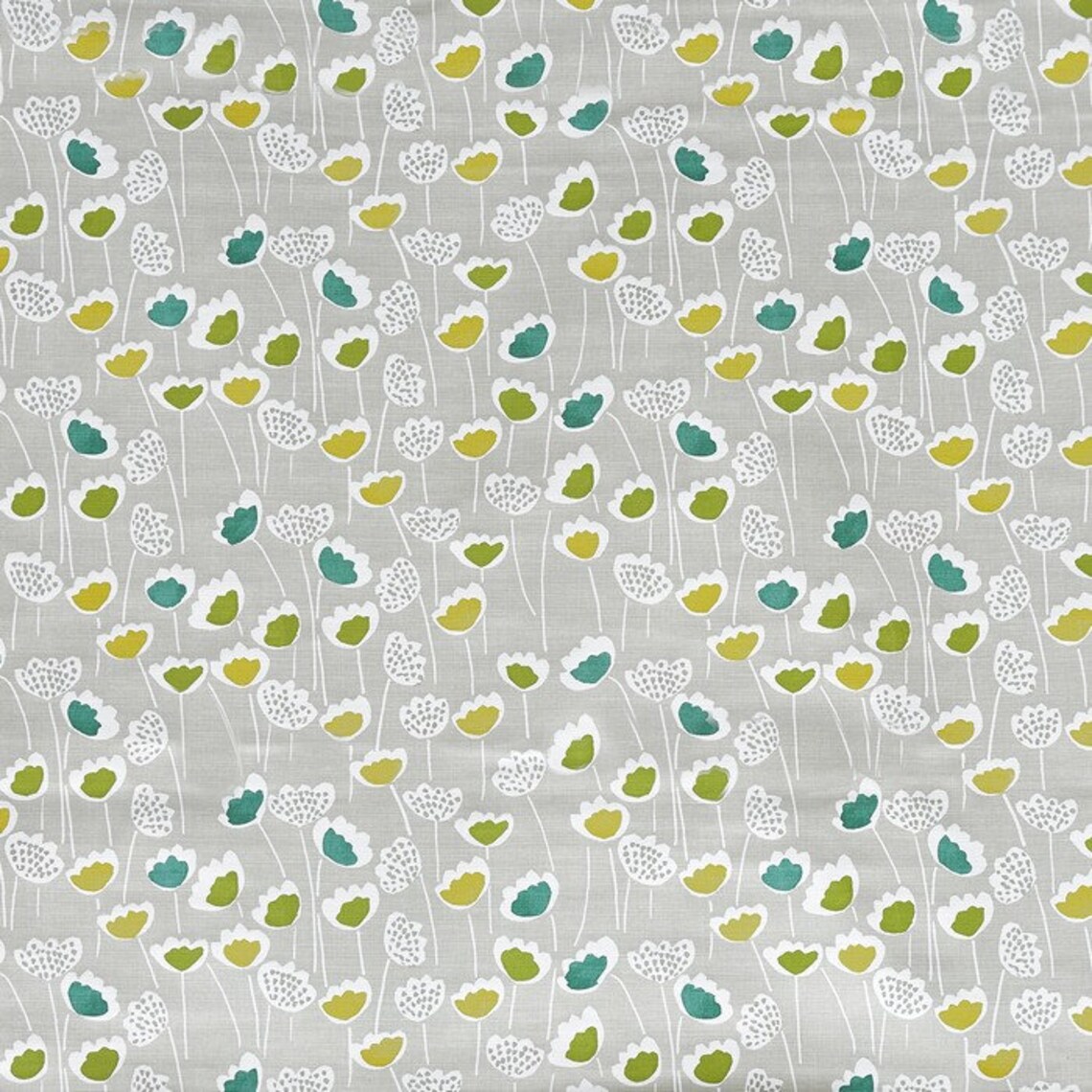 Funky Tulip Stone Scandinavian Print Oilcloth Tablecloth Cotton Cloth ...