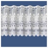 Café Voile Curtain Panel, Embroidered Kitchen Net Curtains, Daisy ...
