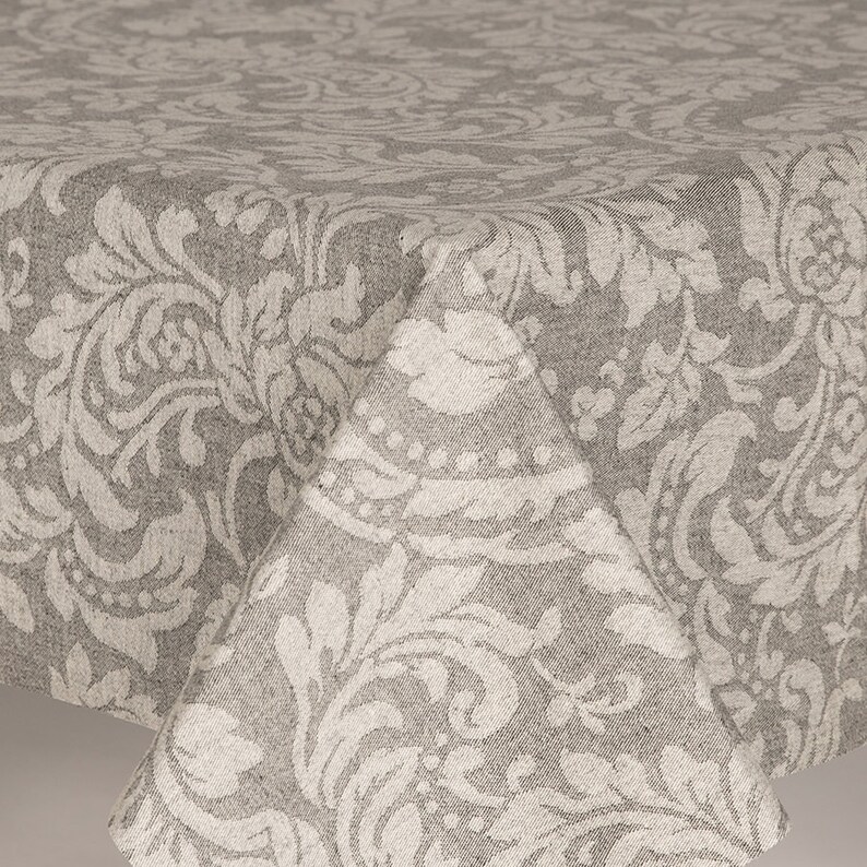 Classic Jacquard Damask Scrolls Oilcloth Tablecloth Cotton - Etsy UK