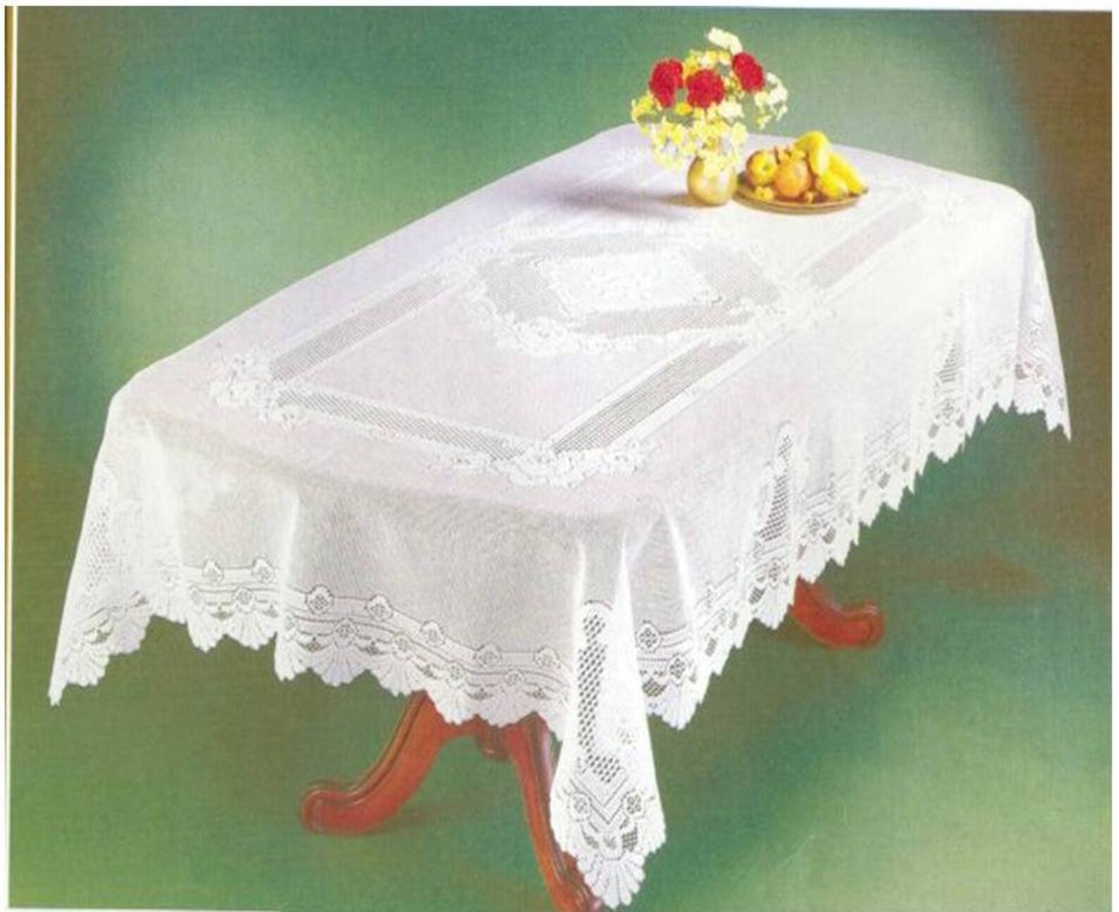 Lace Tablecloths in White or Cream 100% Polyester Machine - Etsy Australia