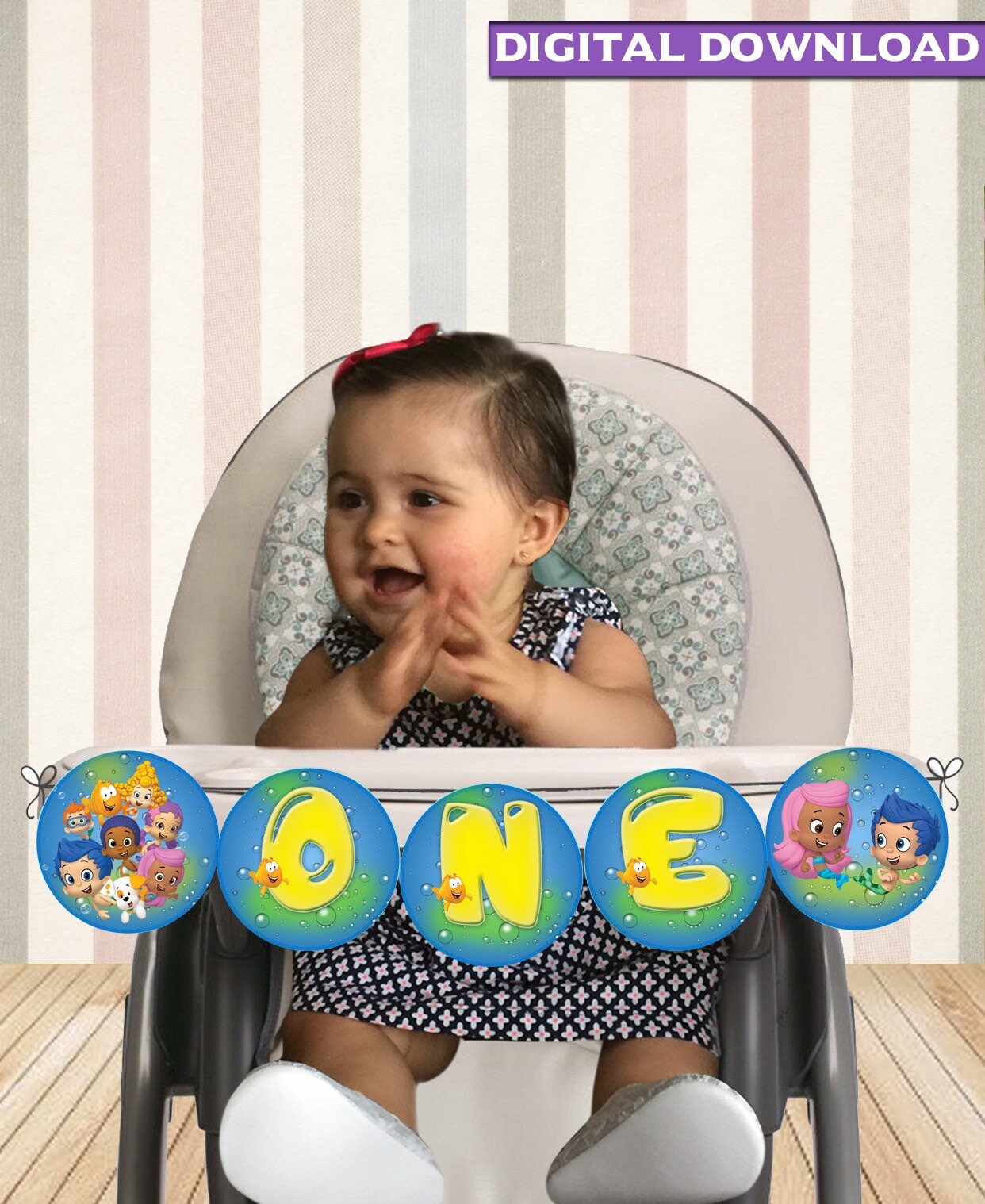 Paper & Party Supplies Instant Download Digital Editable Bubble Guppies ...