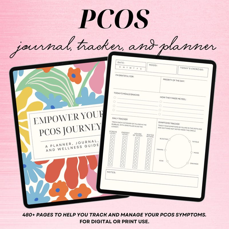 Pcos Health Journal - Etsy