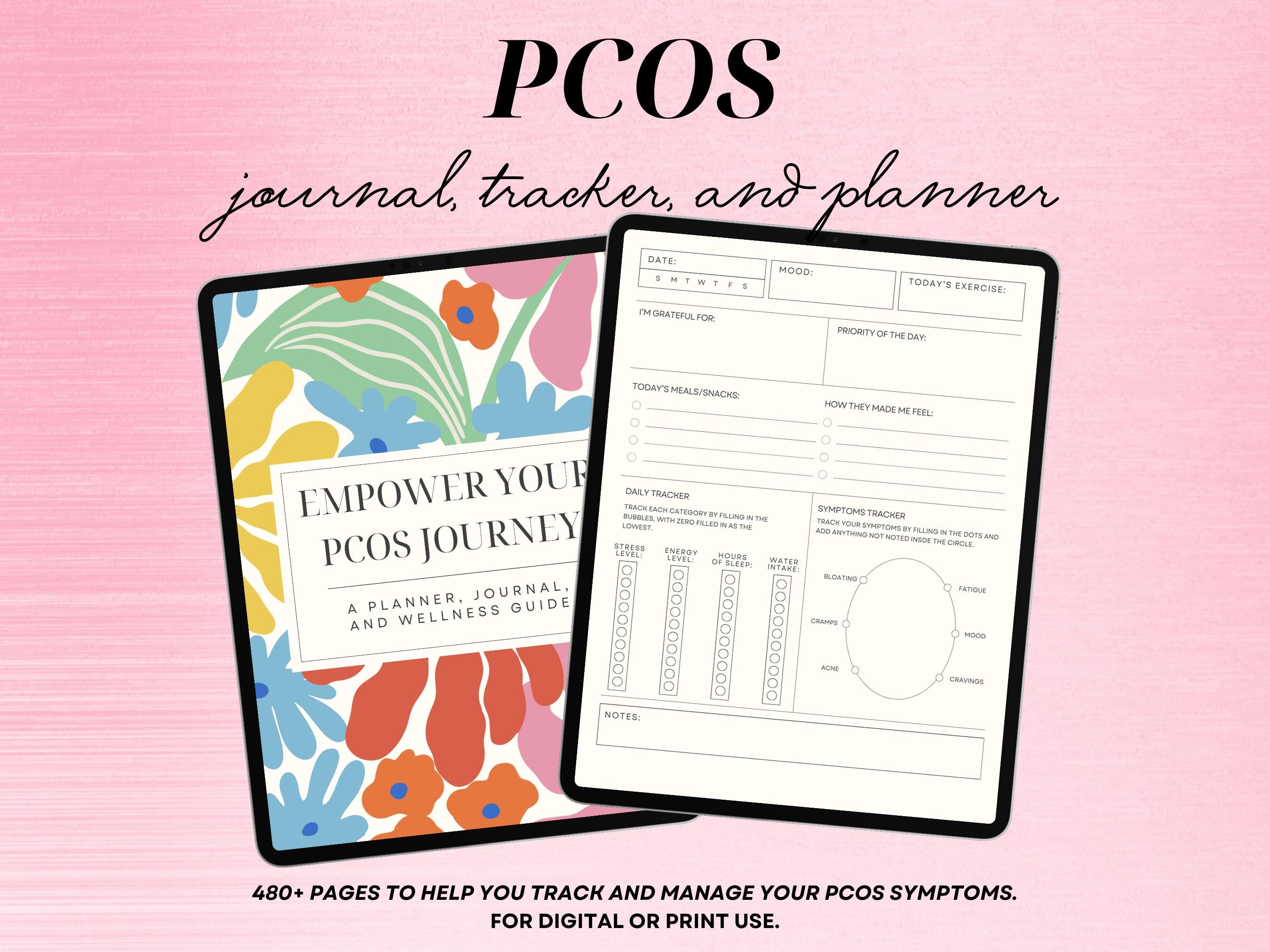 PCOS Management Journal, Comprehensive Guide for Tracking Symptoms ...