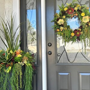 Faux Succulent Planter Drop In, Faux Urn Filler , Planters for Porch ...