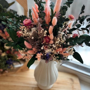 Pink Wildflower Floral Arrangement in Pitcher/ Summer Flower Vase ...