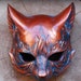 Fox Mask Antique Copper - Etsy