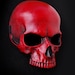 Skull Mask Classic 2 Red - Etsy