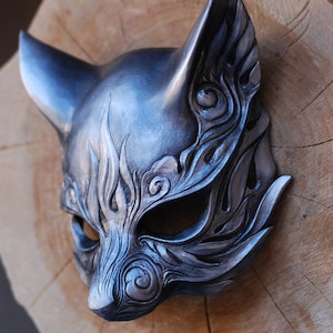Fox Mask Silver - Etsy