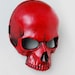 Skull Mask Classic 2 Red - Etsy