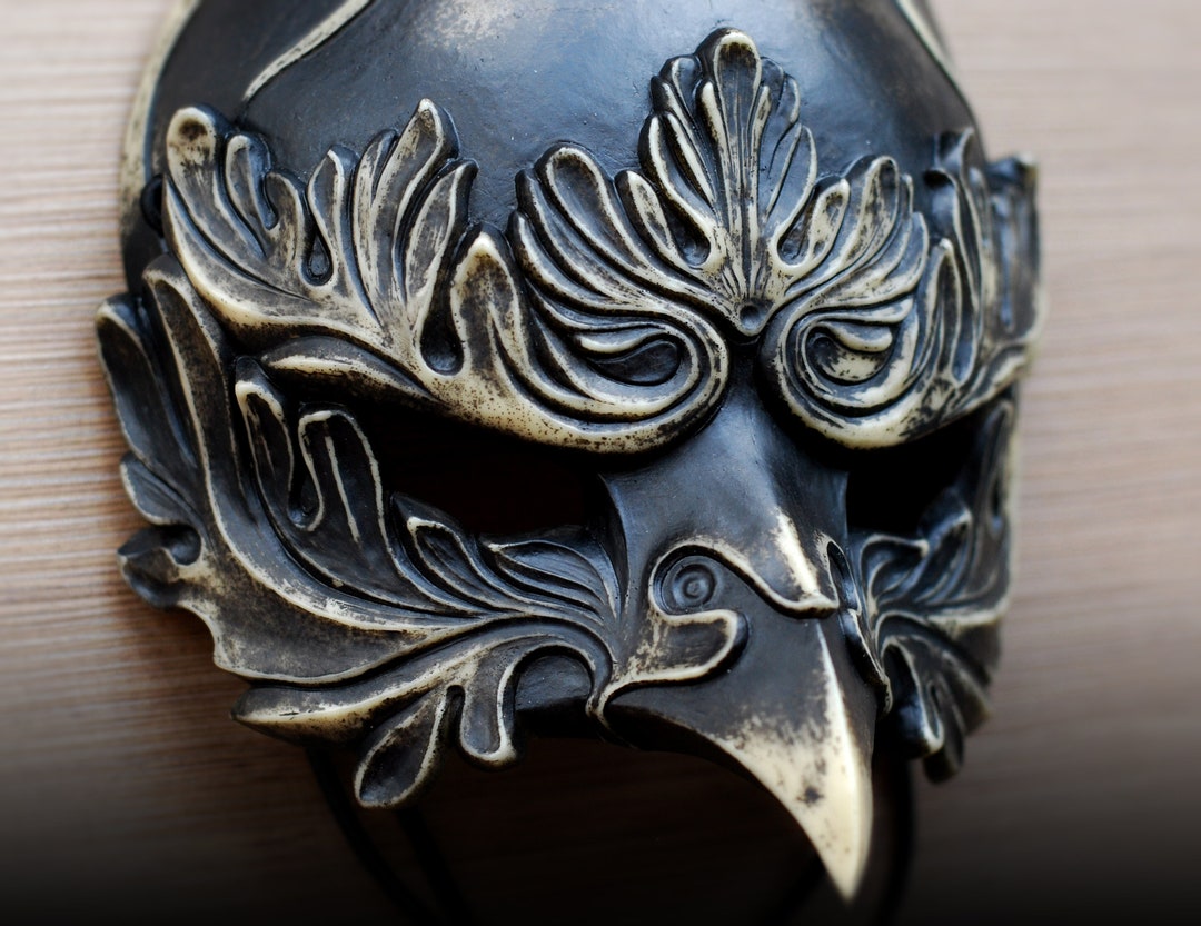 Bird Mask Dark Ivory - Etsy
