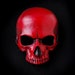 Skull Mask Classic 2 Red - Etsy