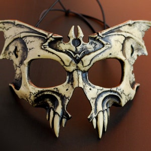Vampire Bat Mask Ivory - Etsy