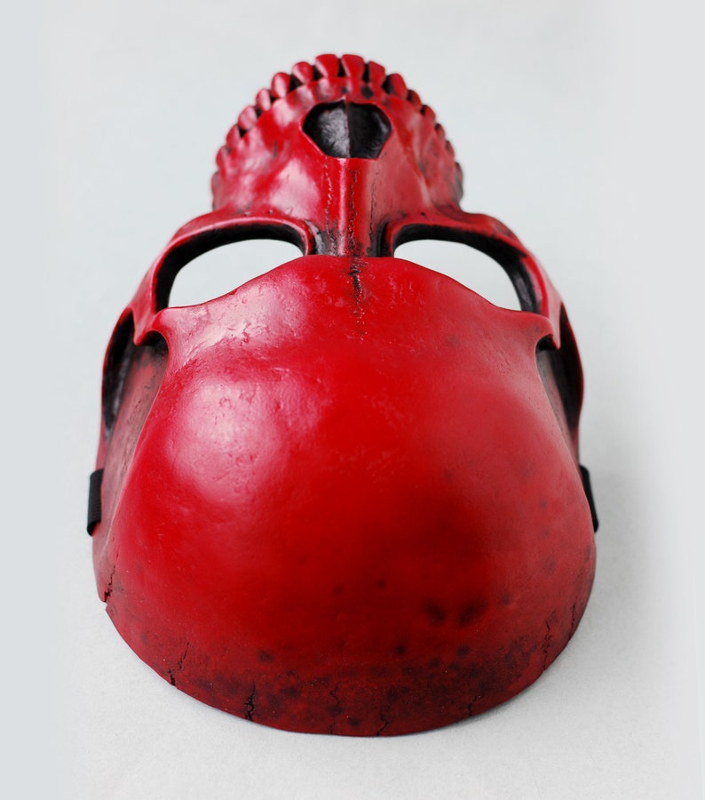 Skull Mask Classic 2 Red - Etsy