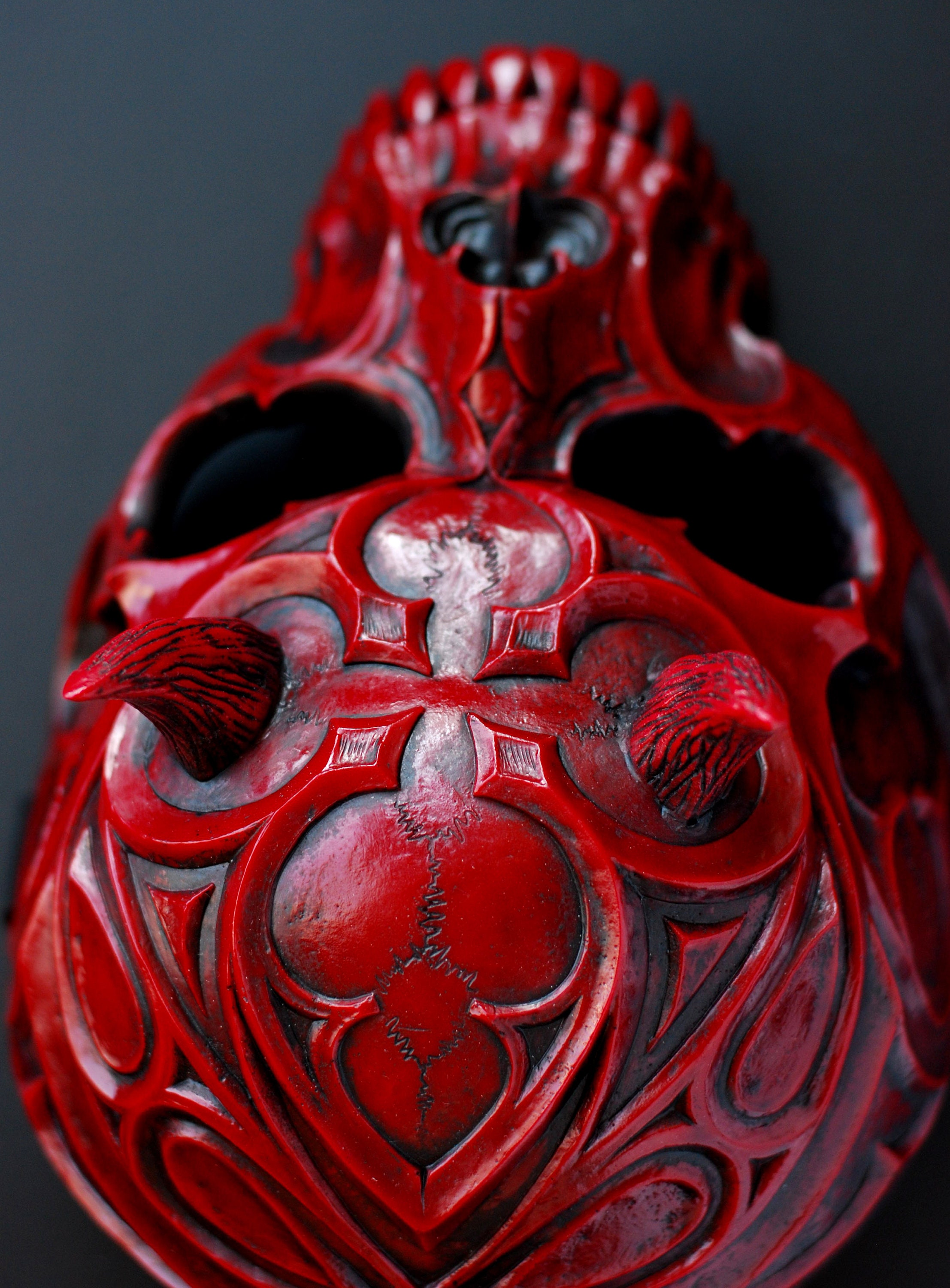 Gothic Mask in Red | Etsy