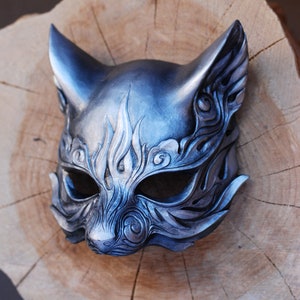 Fox Mask Silver - Etsy