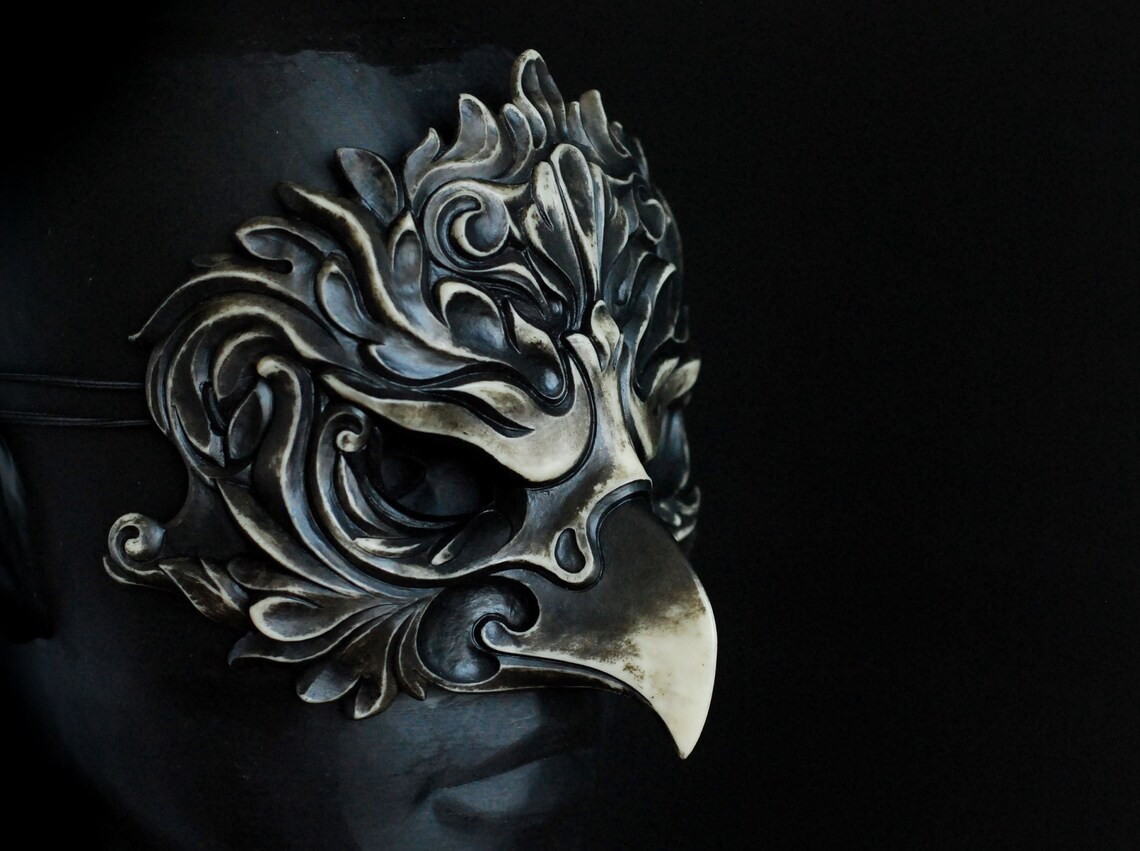 Bird Barokko Mask Ivory - Etsy