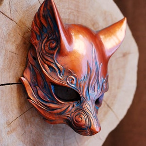 Fox Mask Antique Copper - Etsy