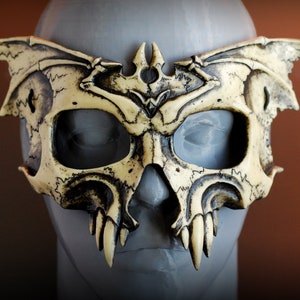 Vampire Bat Mask Ivory - Etsy