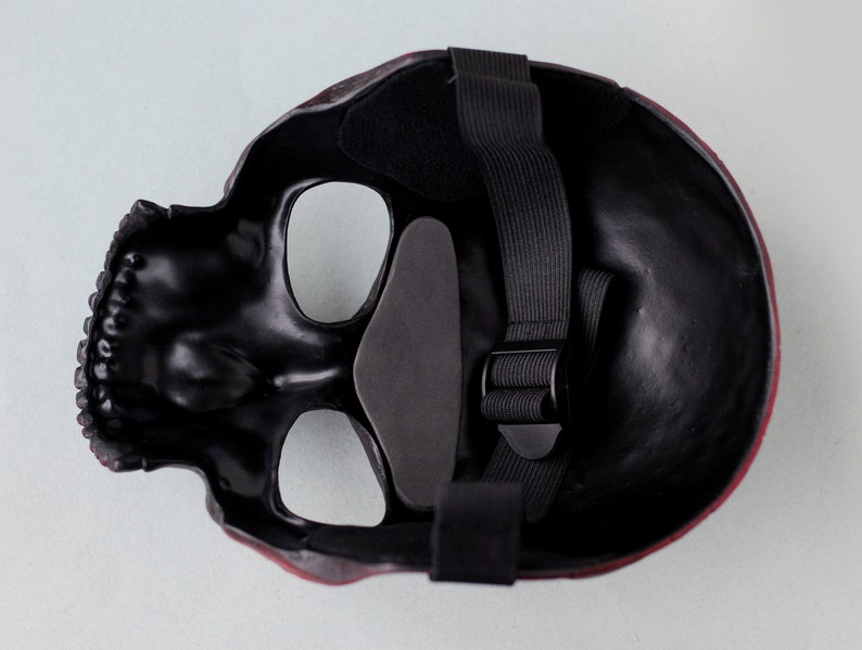 Skull Mask Classic 2 Red - Etsy