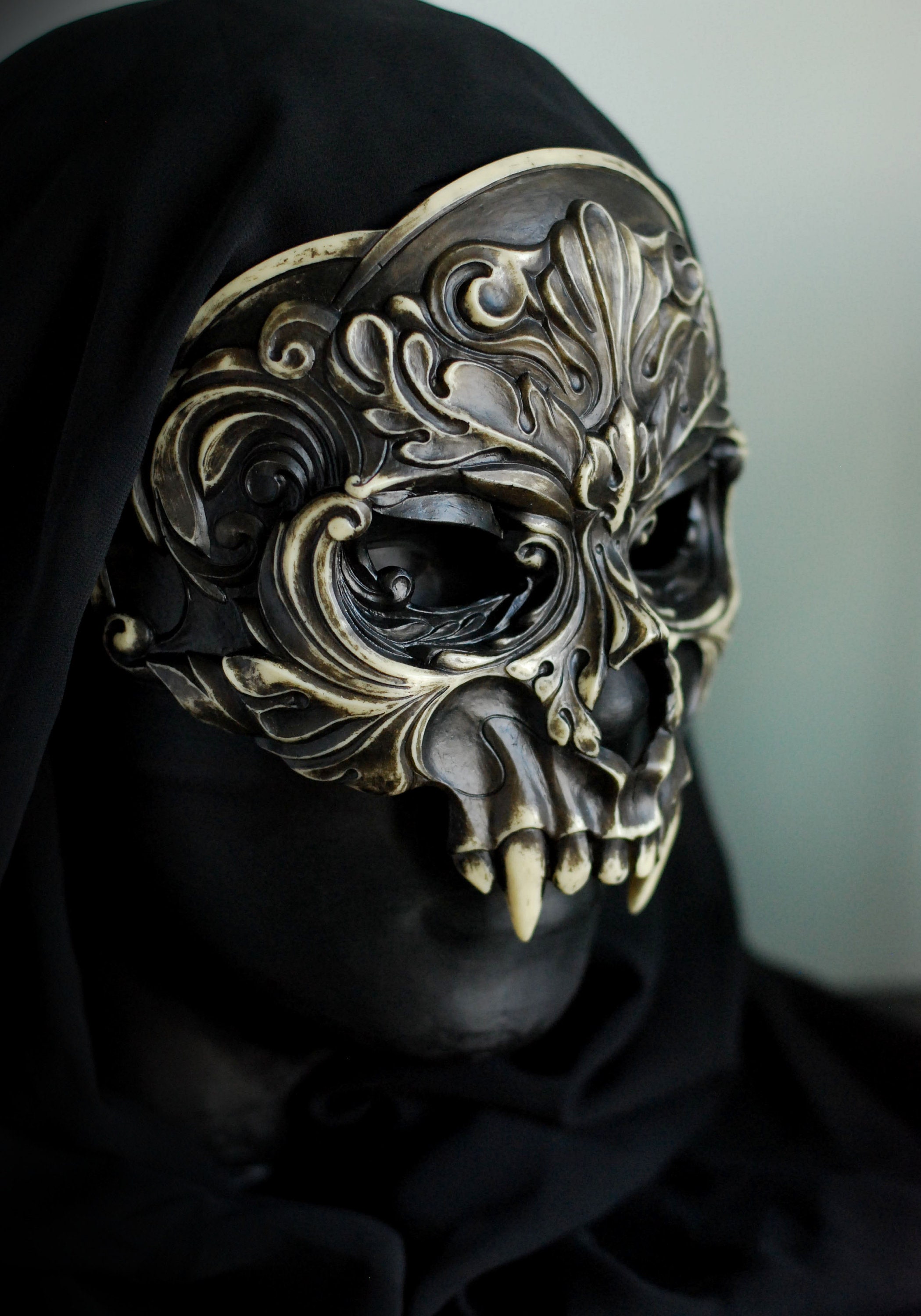 Dark Barokko S Mask, Ivory - Etsy