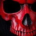 Skull Mask Classic 2 Red - Etsy