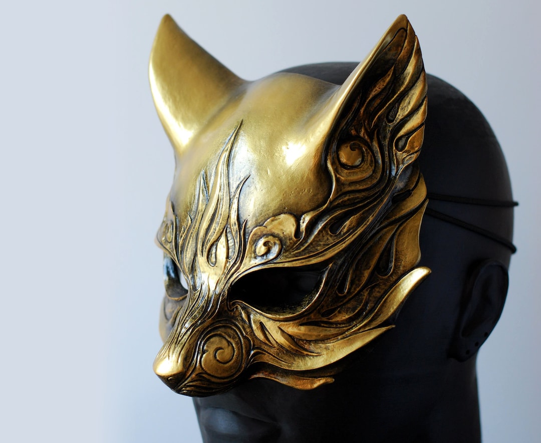 Fox Mask Gold - Etsy