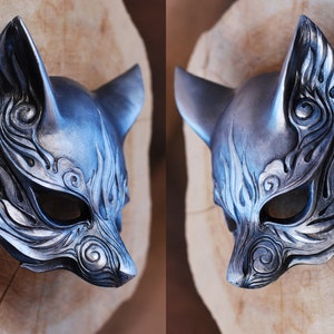 Fox Mask Silver - Etsy