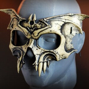 Vampire Bat Mask Ivory - Etsy