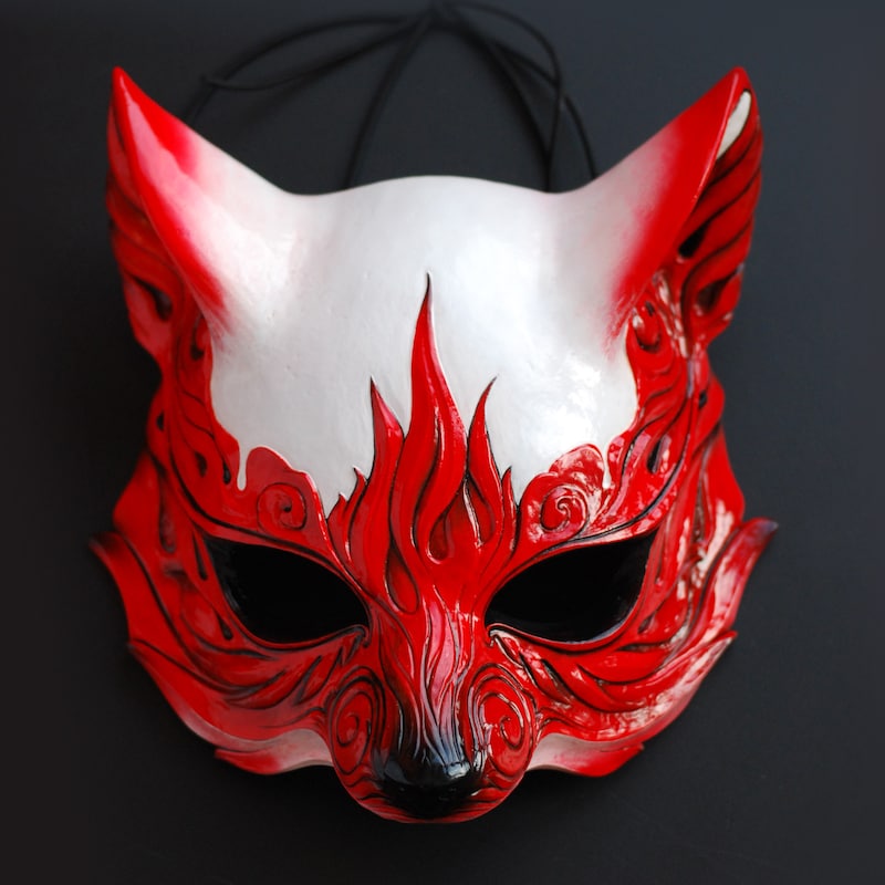 Japanese Kitsune Mask - Etsy