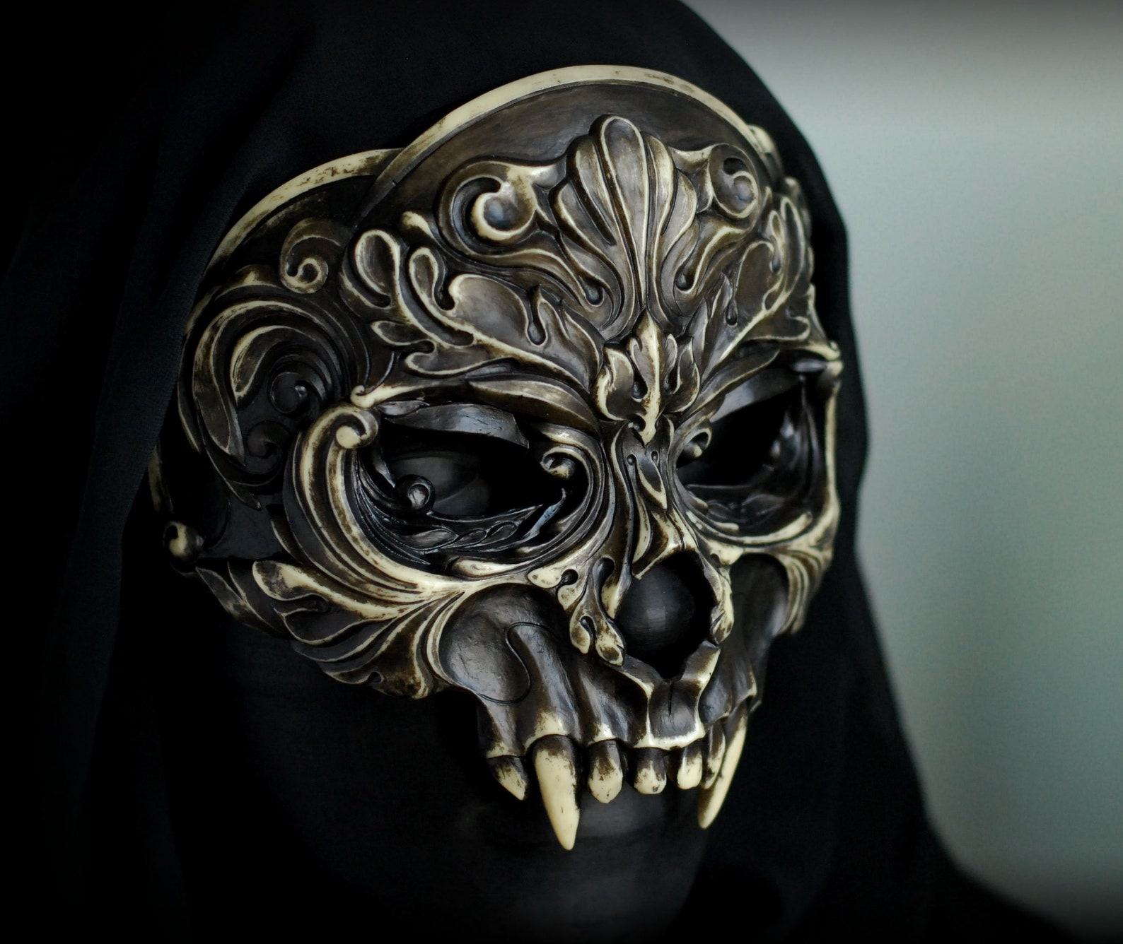 Dark Barokko S Mask, Ivory - Etsy