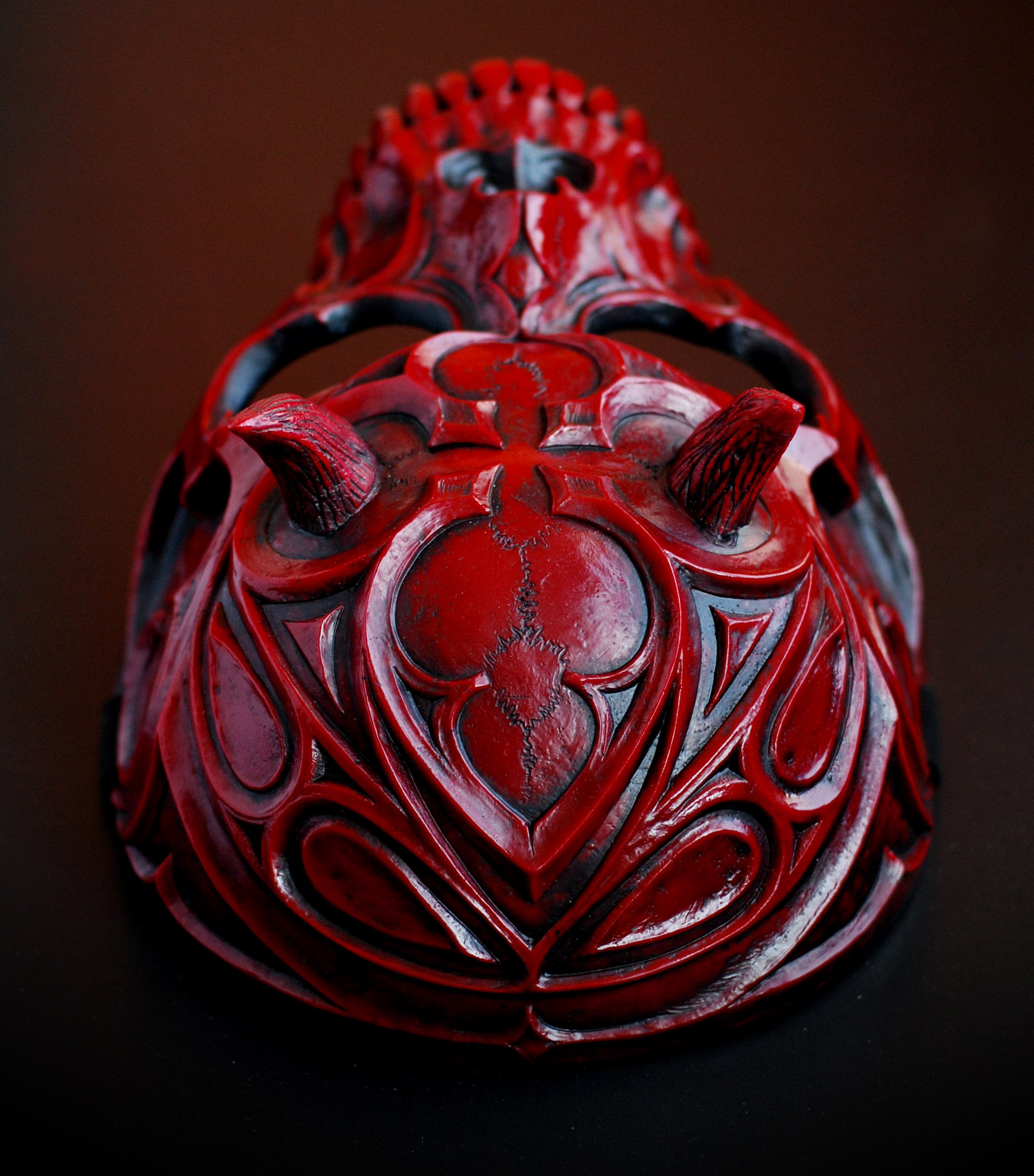 Gothic Mask in Red | Etsy