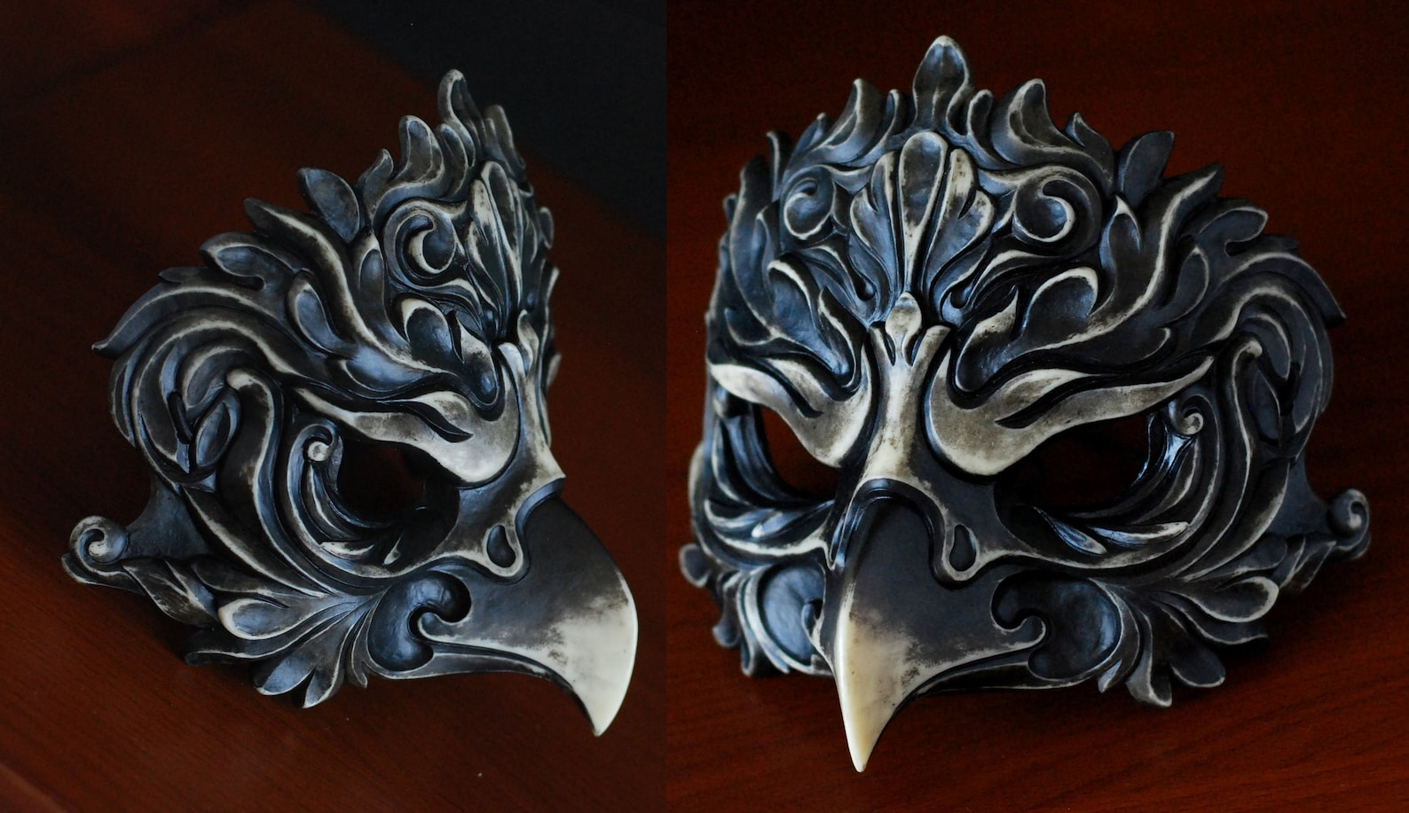 Bird Barokko Mask Ivory - Etsy