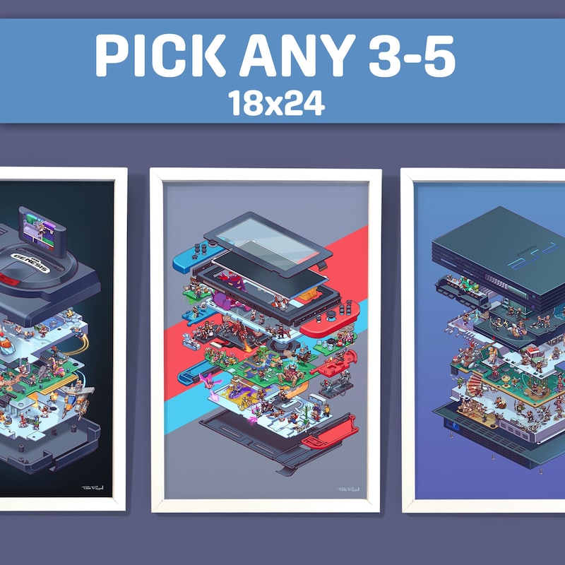 18x24 Video Game Art - Etsy